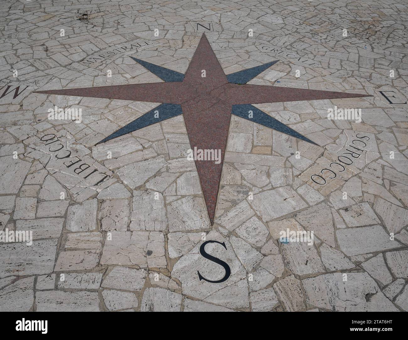 Compass rose mosaic hi-res stock photography and images - Alamy