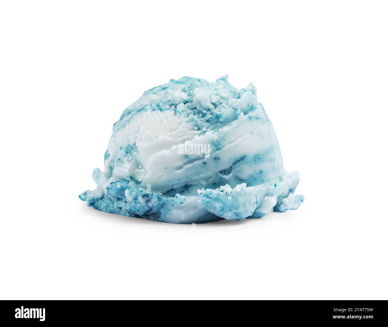 Scoop of tasty ice cream isolated on white Stock Photo - Alamy