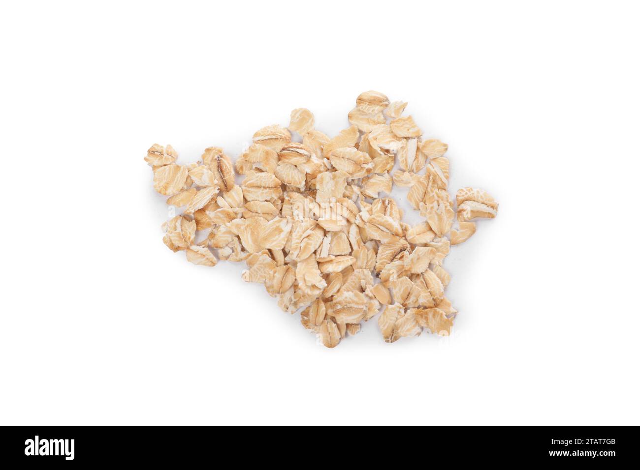 Isolated oatmeal porridge top view Cut Out Stock Images & Pictures - Alamy