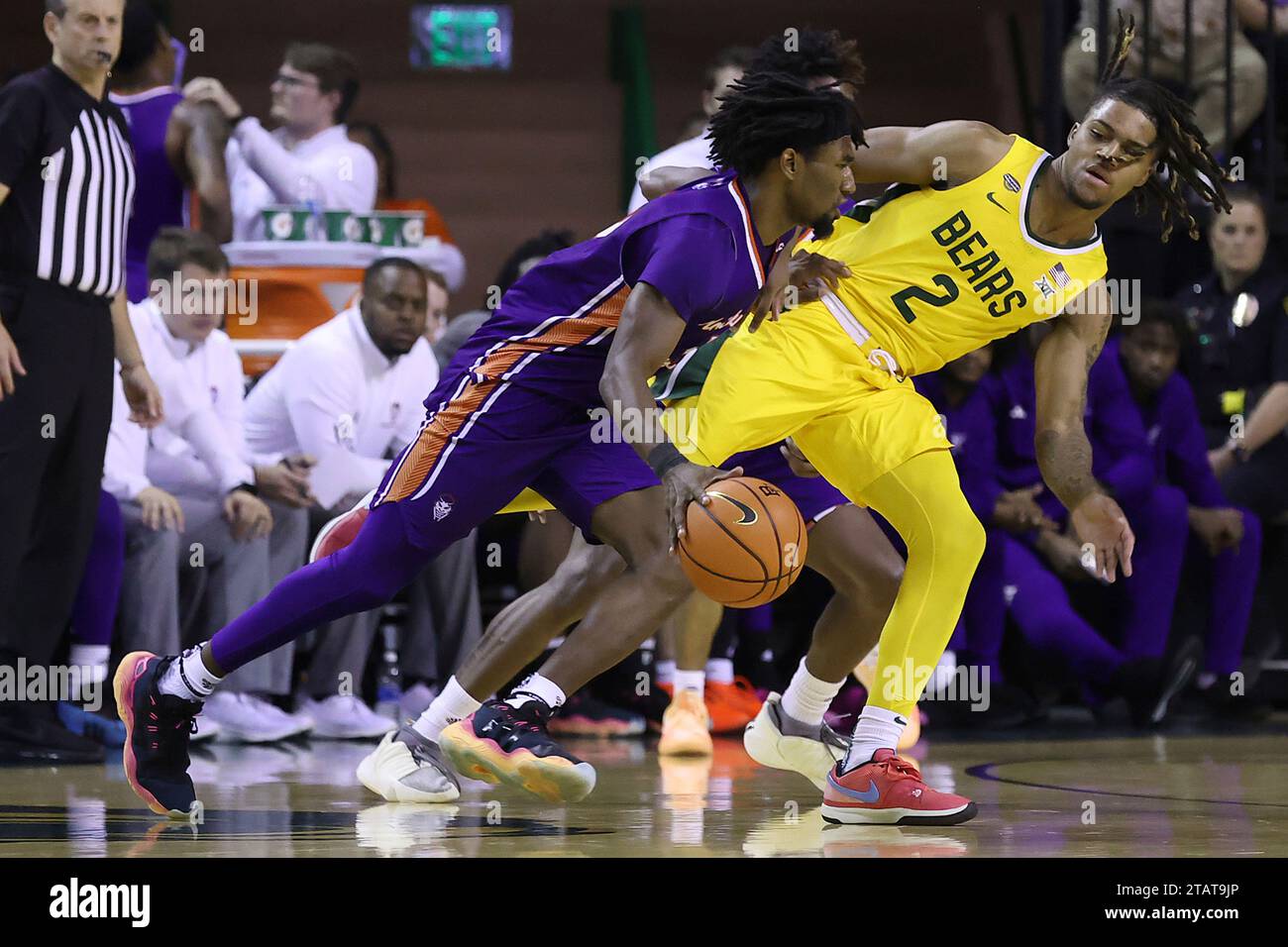 Northwestern State guard Chase Forte (15) drives the ball against ...