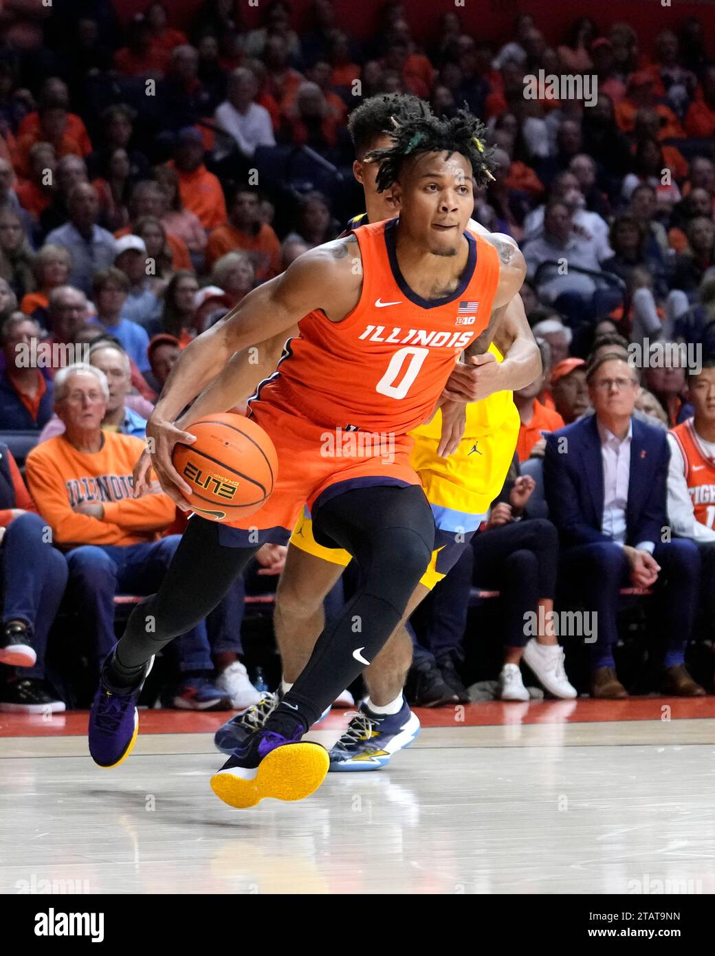 Illinois guard Terrence Shannon Jr. drives to the basket during the ...