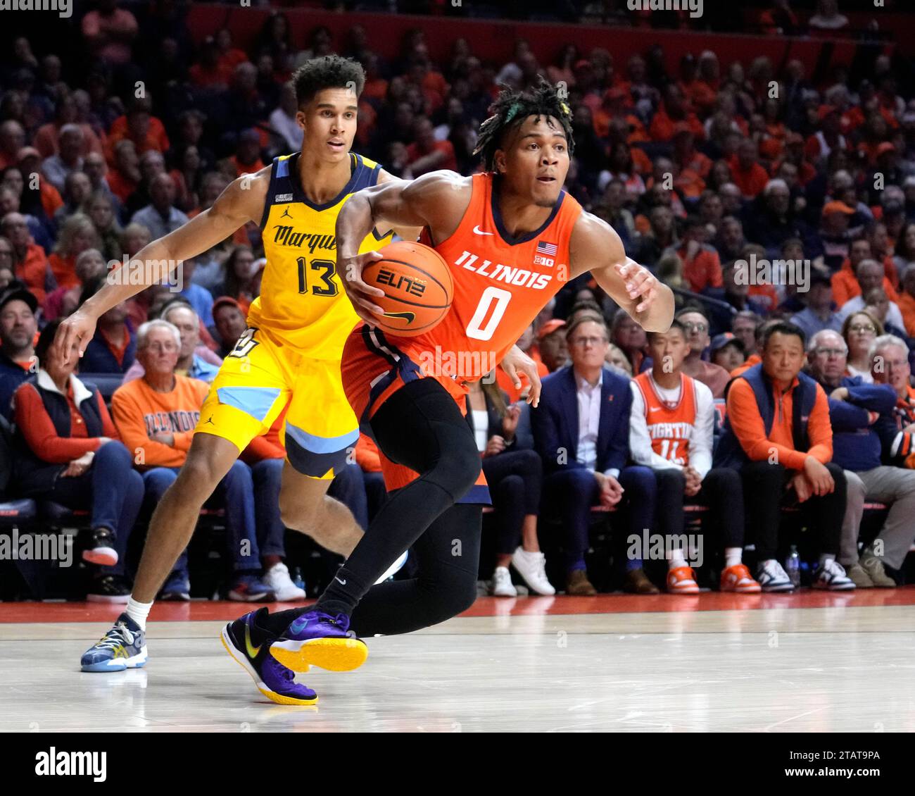 Illinois guard Terrence Shannon Jr. drives to the basket during the ...