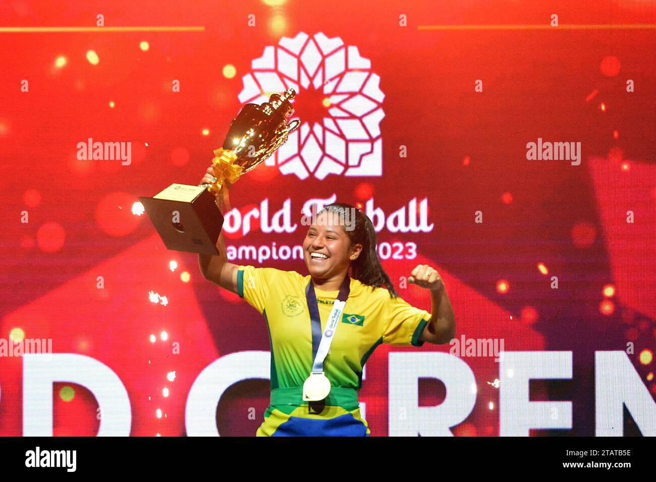 Bangkok, Thailand. 2nd Dec, 2023. Rafaella Fontes Gimenez celebrates ...