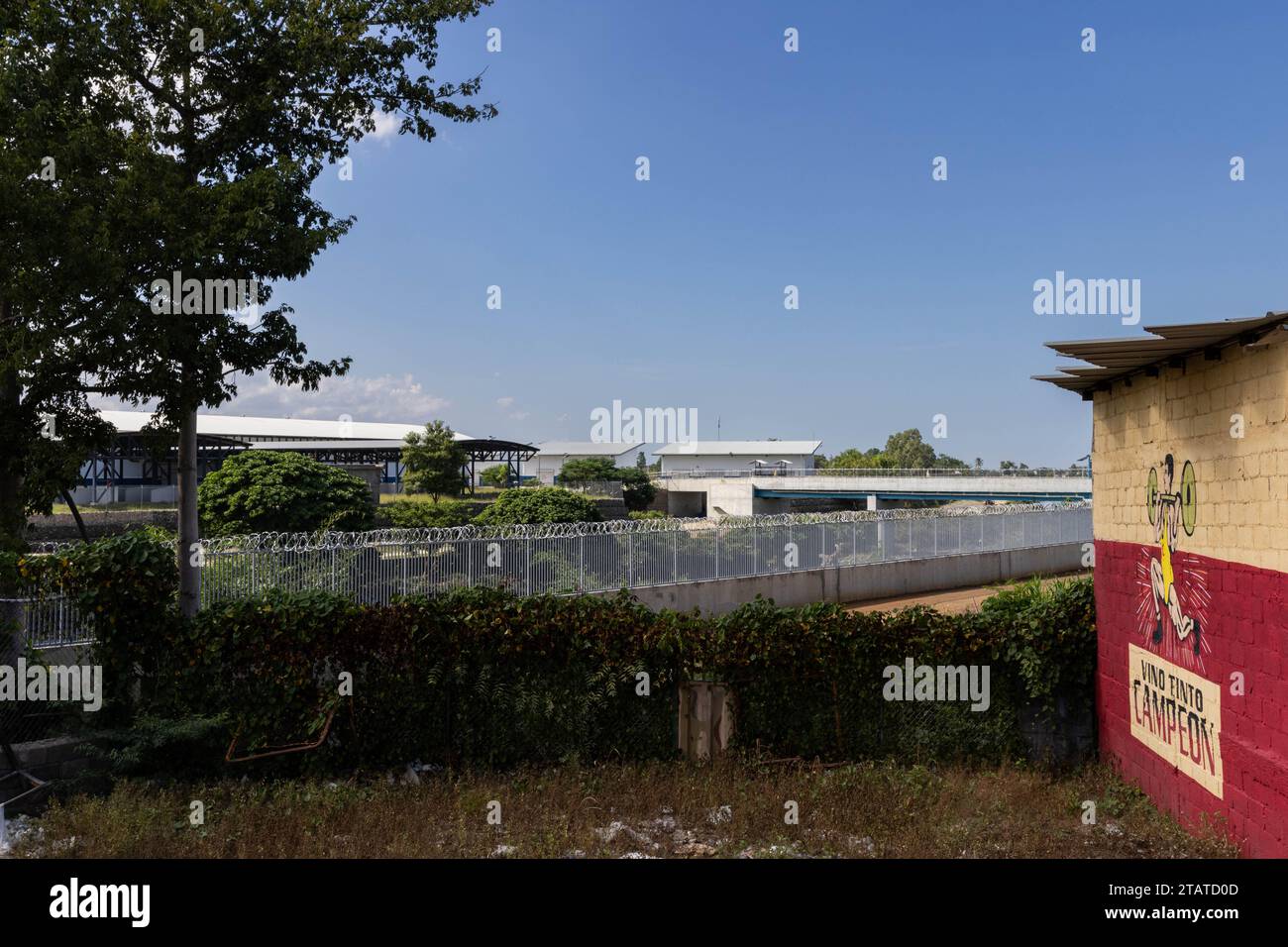 The Dominican Republic border wall in Dajabón, Dominican Republic on ...