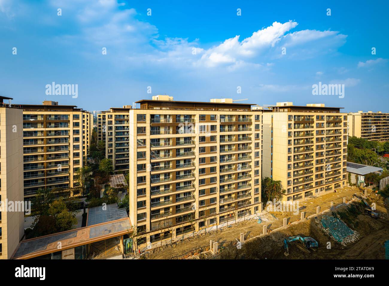 Sunset dusk Chengdu modern city Stock Photo - Alamy