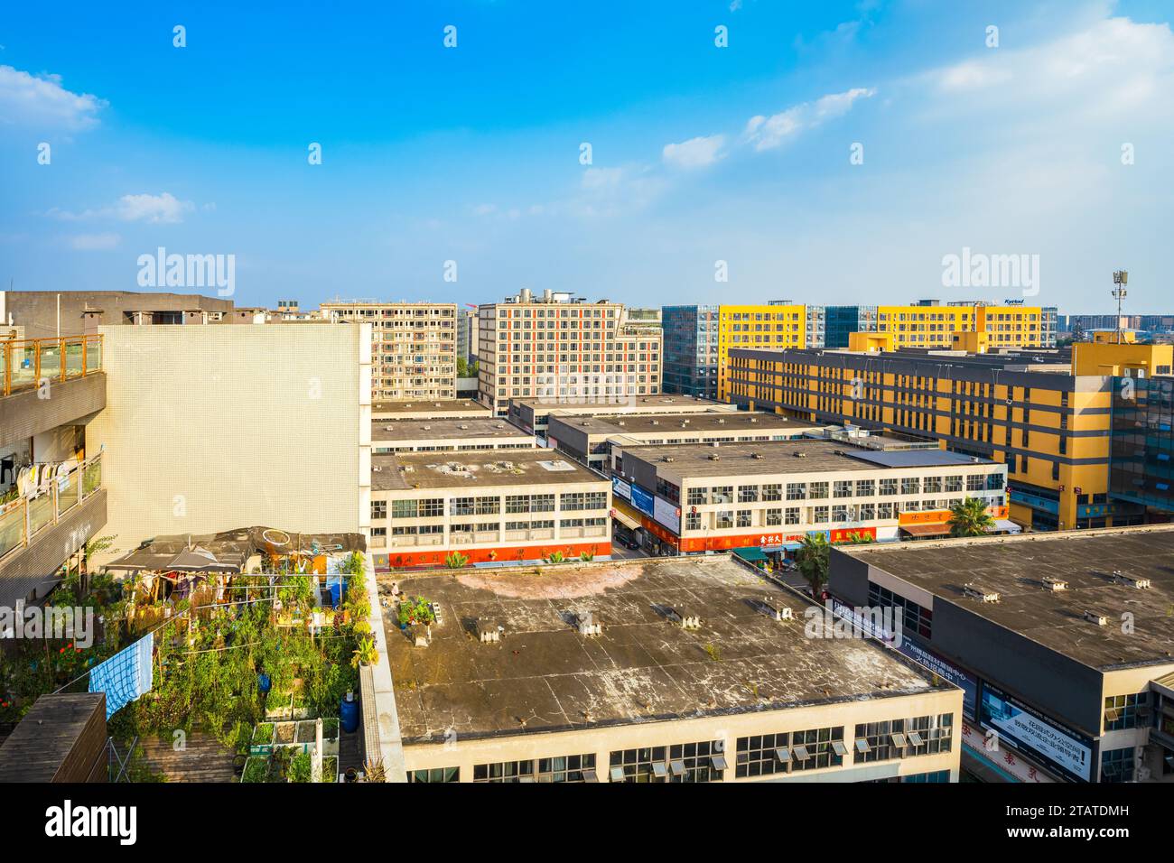 Sunset dusk Chengdu modern city Stock Photo - Alamy