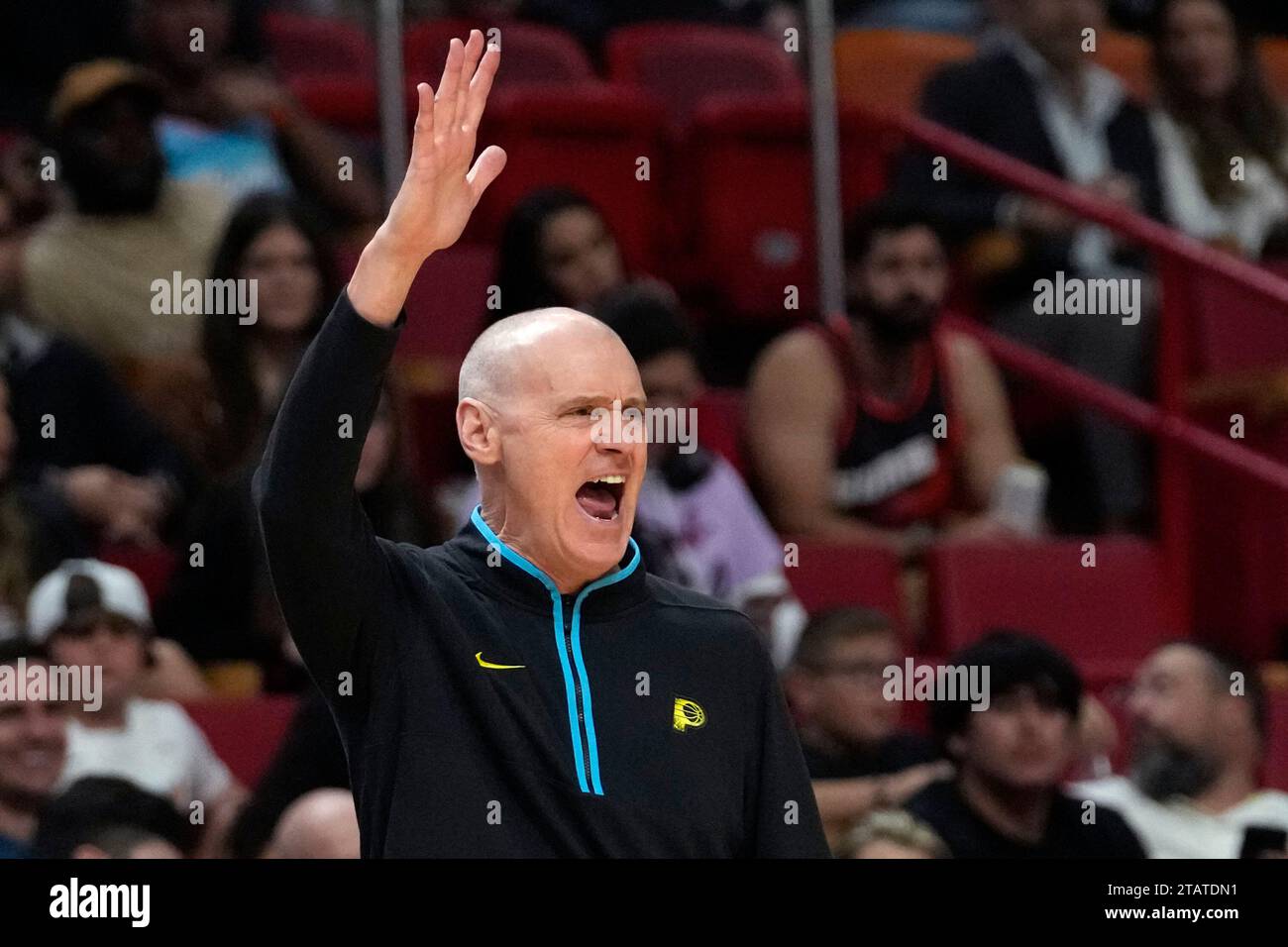 Indiana Pacers coach Rick Carlisle gestures during the first half of ...