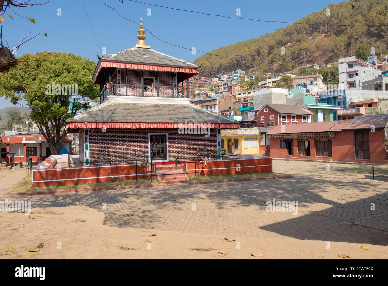Rana Ujeshwori Bhagwati temple is located inside the Tansen Durbar ...