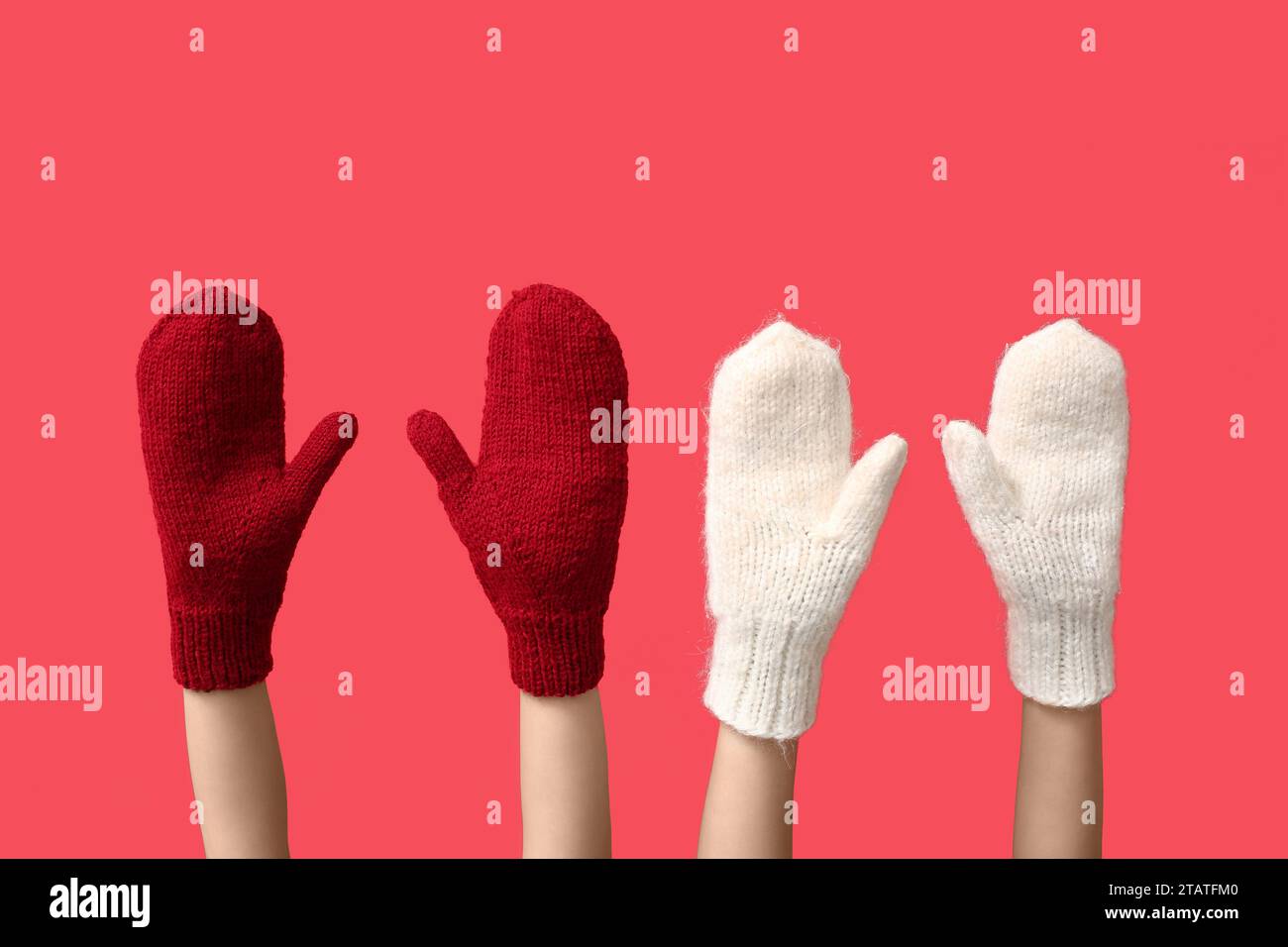 Happy modern girl mittens hi-res stock photography and images - Alamy