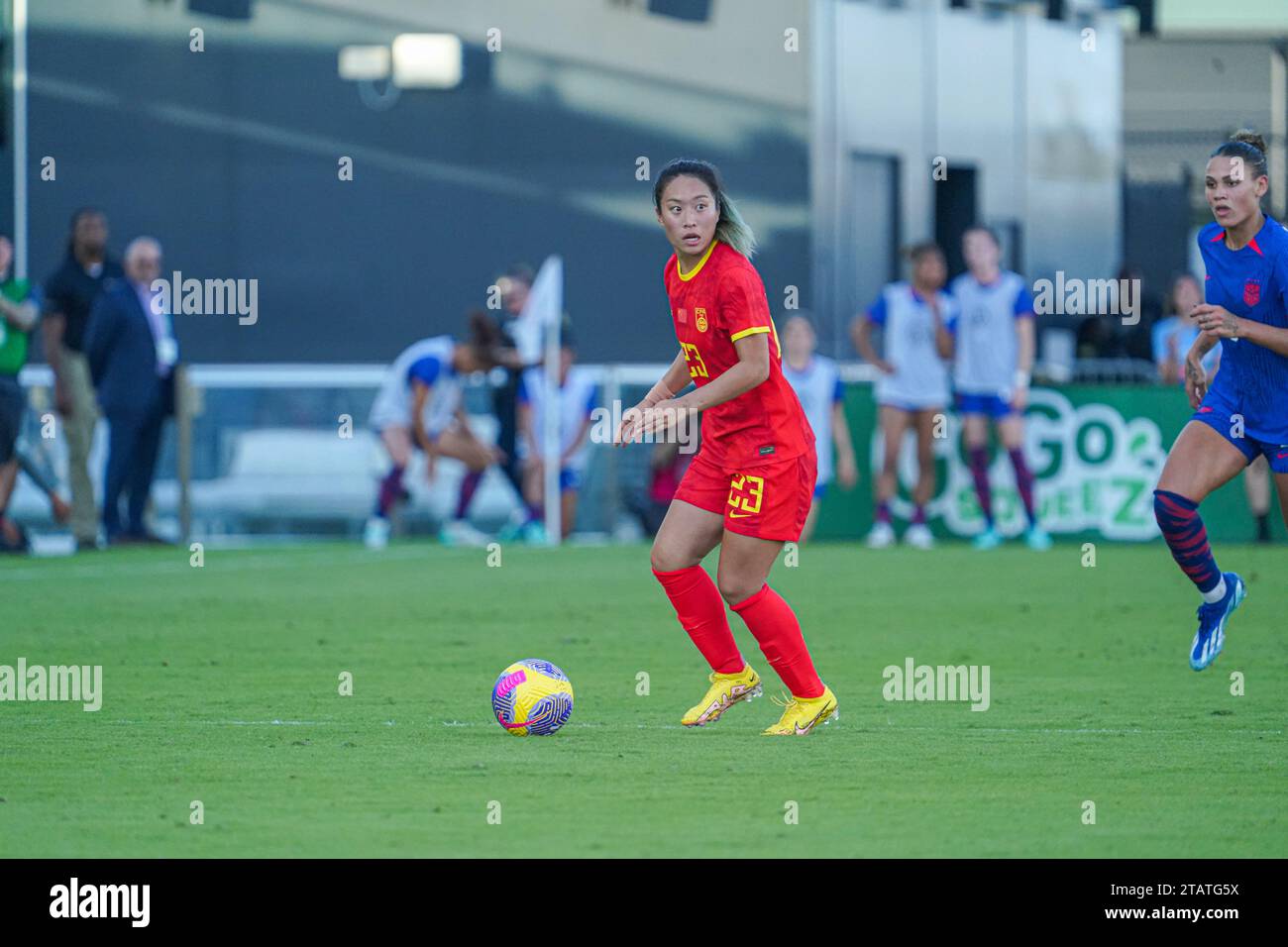 Fort Lauderdale, USA, December 2, 2023, China PR Midfielder Tang Jiali ...