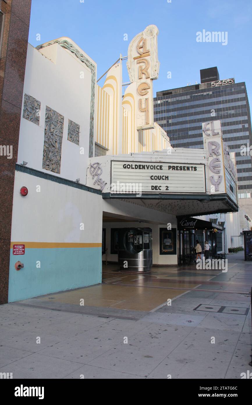 The El Rey Theater Los Angeles Art Deco Architecture Wilshire Boulevard ...