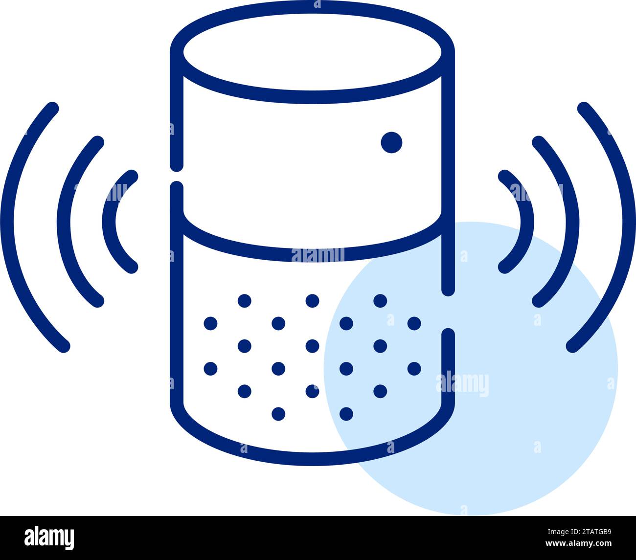 Speaker and waves. Listening to music. Pixel perfect icon Stock Vector ...