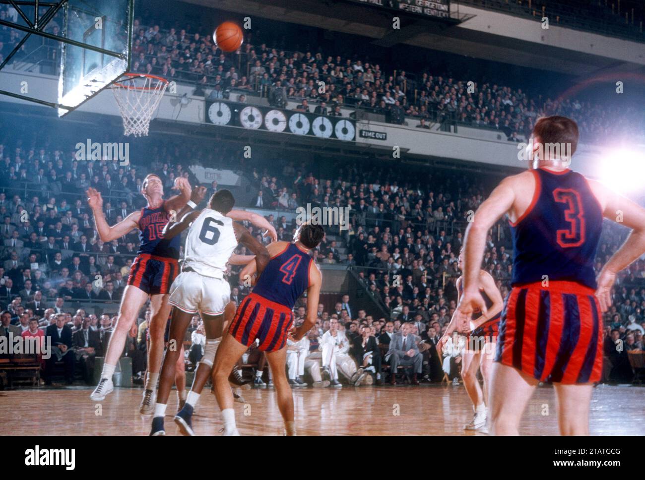 NEW YORK, NY - DECEMBER 6: Jack Coleman #15 and Connie Simmons #4 of ...