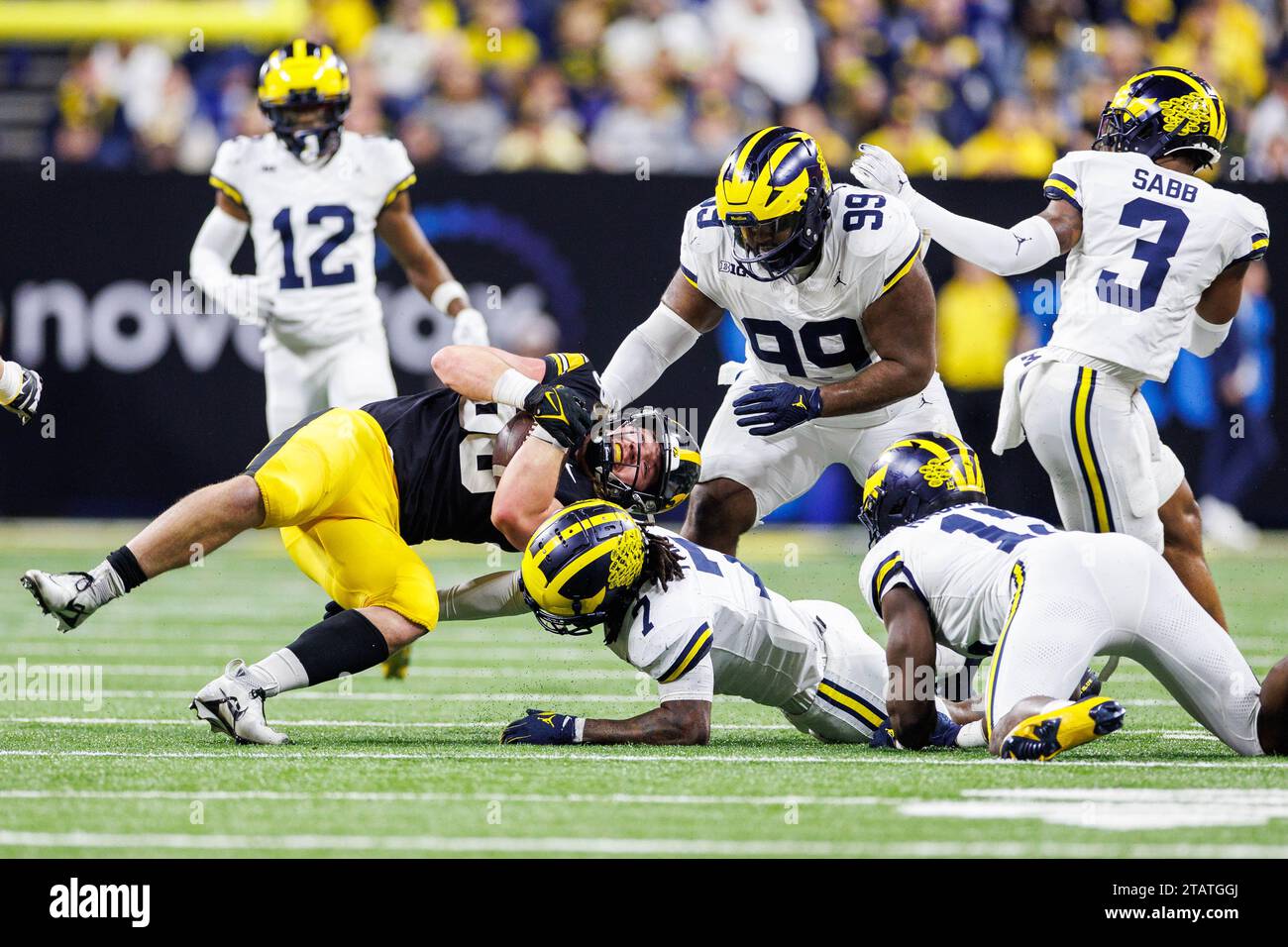Indianapolis, Indiana, USA. 02nd Dec, 2023. Michigan defensive back ...