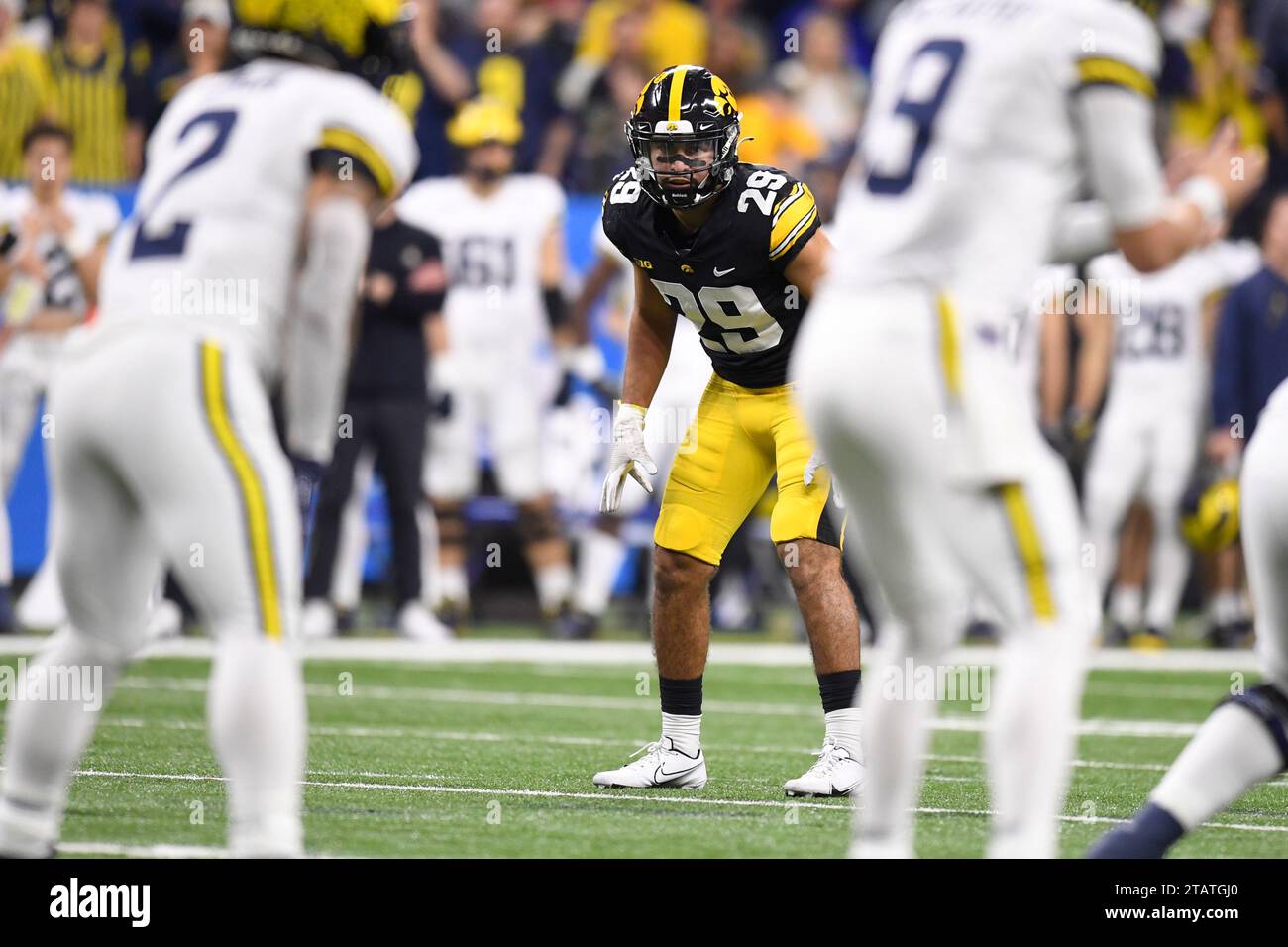INDIANAPOLIS, IN - DECEMBER 02: Iowa Hawkeyes Defensive Back Sebastian ...