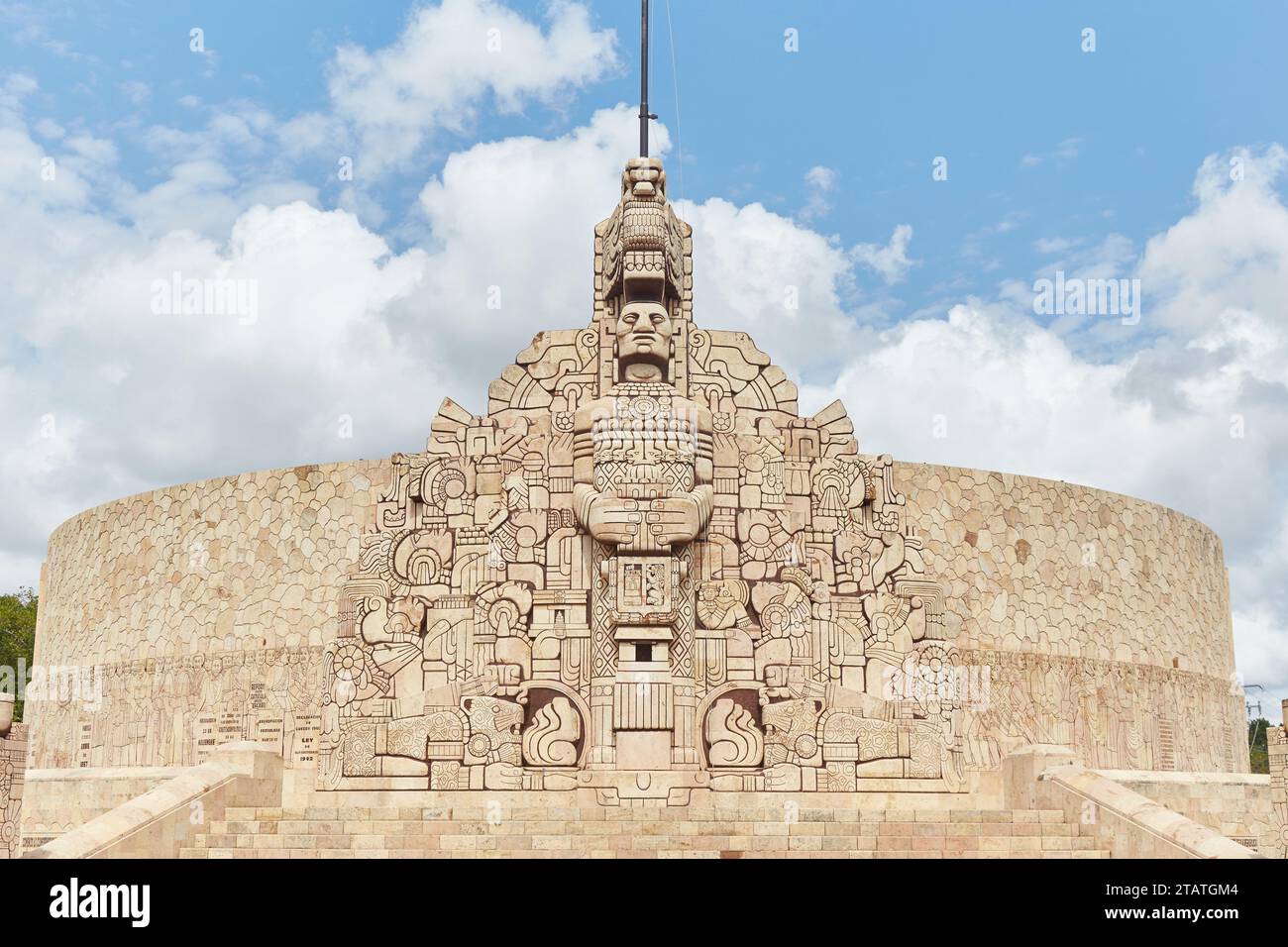 Monumento a la Patria in Merida, a Neo-Mayan monument erected in 1956 ...