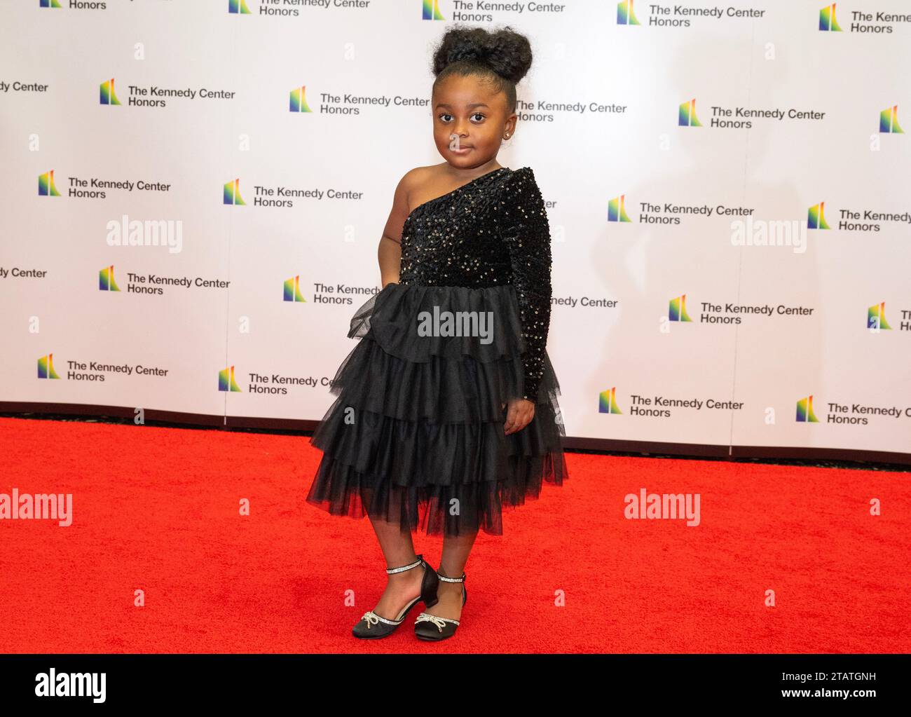 Five year-old rapper VanVan arrives for the Medallion Ceremony honoring ...