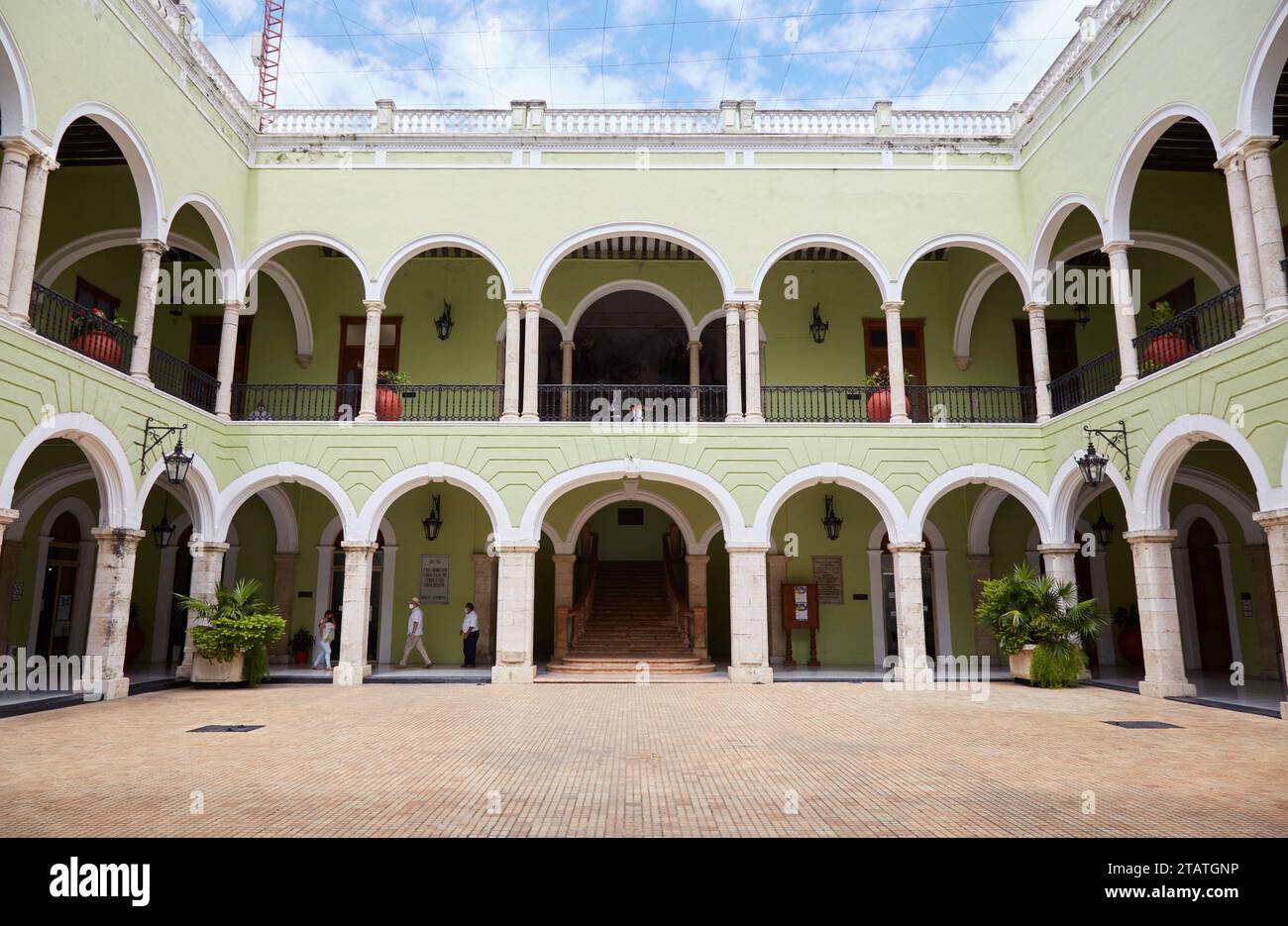 The beautiful architecture of central Merida, the bustling capital of ...