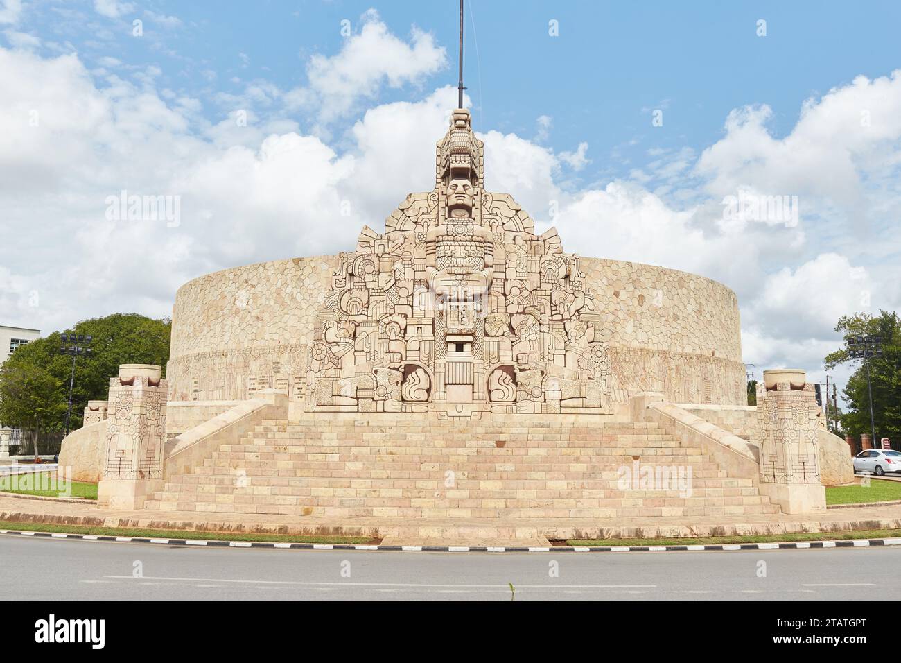 Monumento a la Patria in Merida, a Neo-Mayan monument erected in 1956 ...