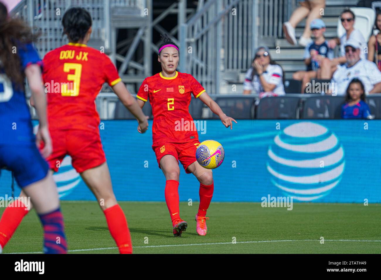 Fort Lauderdale, USA, December 2, 2023, China PR defender Li Mengwen #2 ...