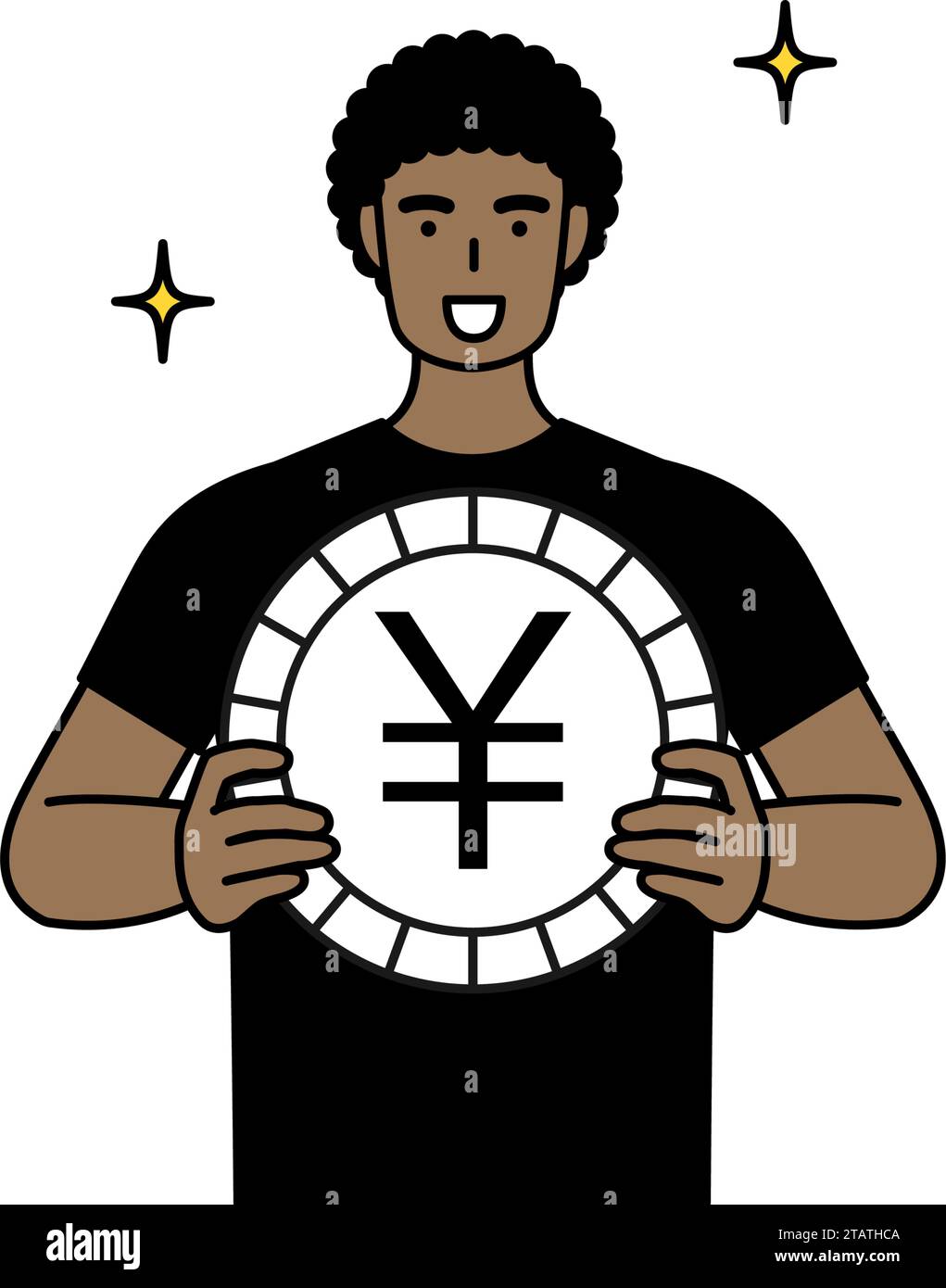 African-American man an image of foreign exchange gains and yen ...