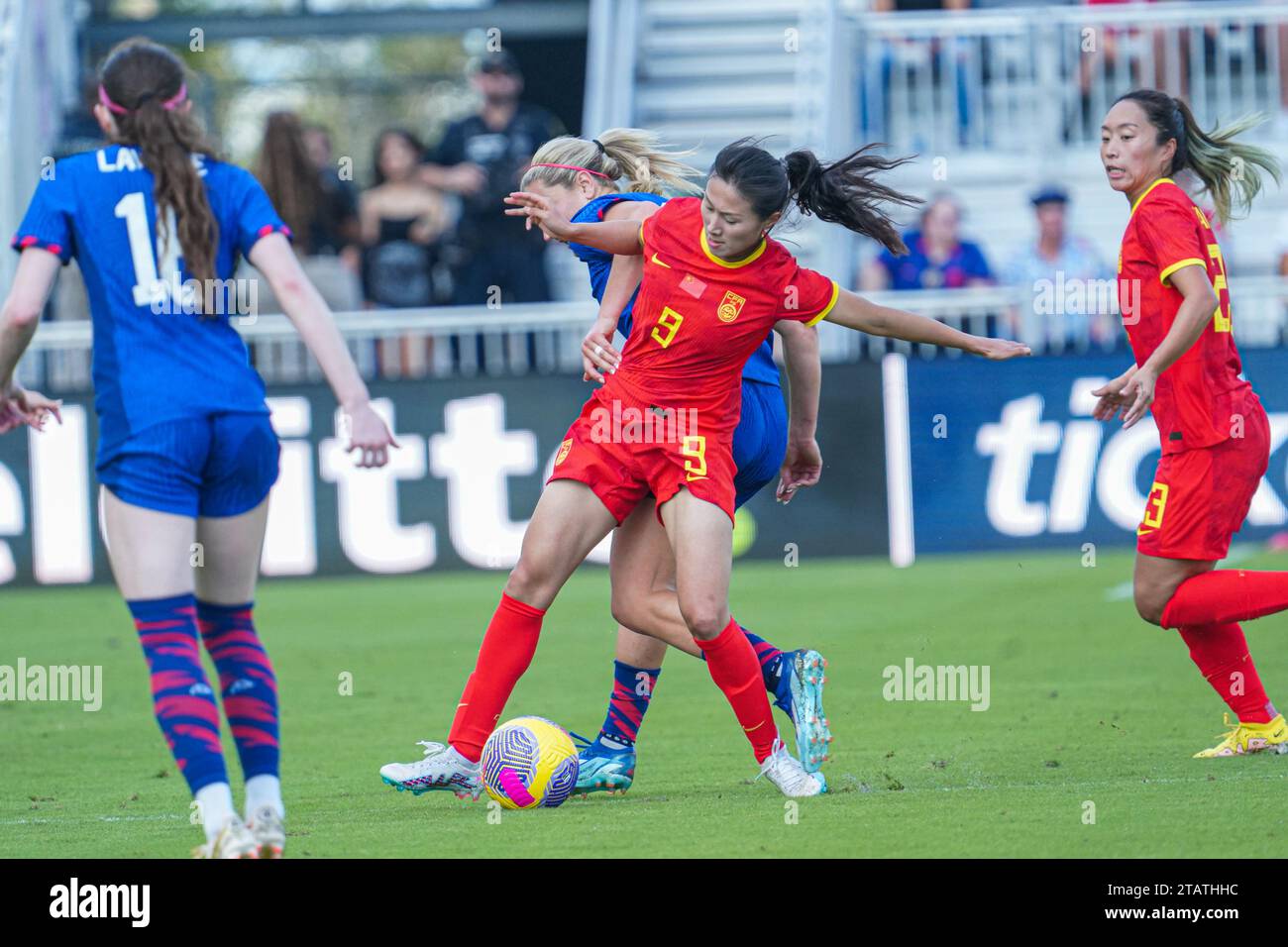 Fort Lauderdale, USA, December 2, 2023, China PR player Shen Mengyu #9 ...