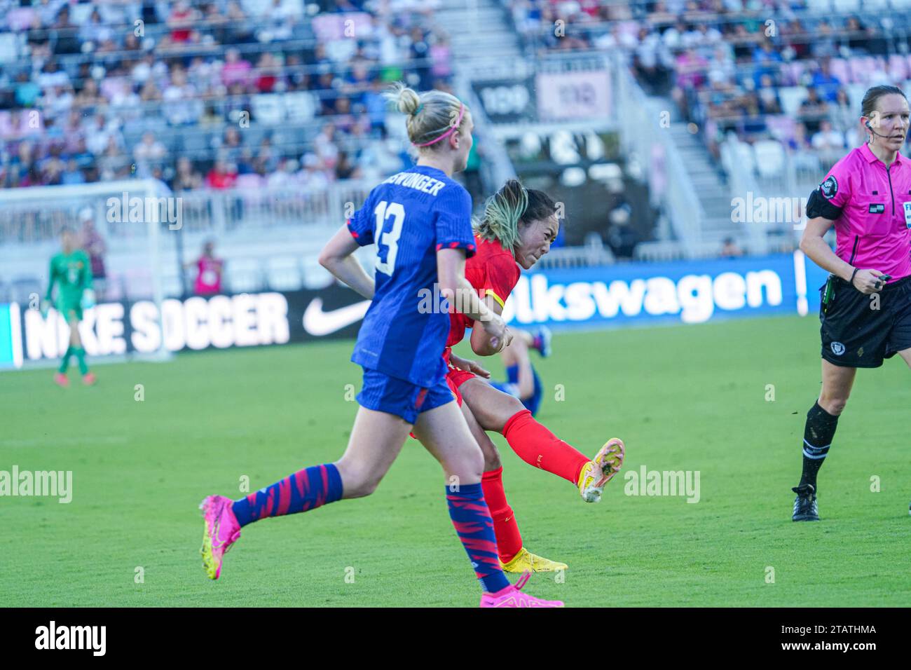 Fort Lauderdale, USA, December 2, 2023, China PR midfielder Tang Jiali ...