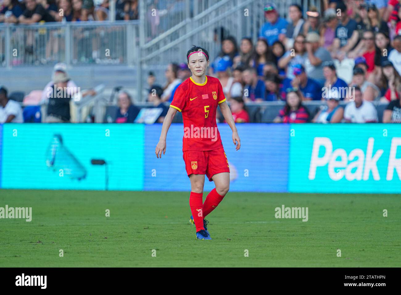 Fort Lauderdale, USA, December 2, 2023, China PR player Liu Yanqiu #5 ...