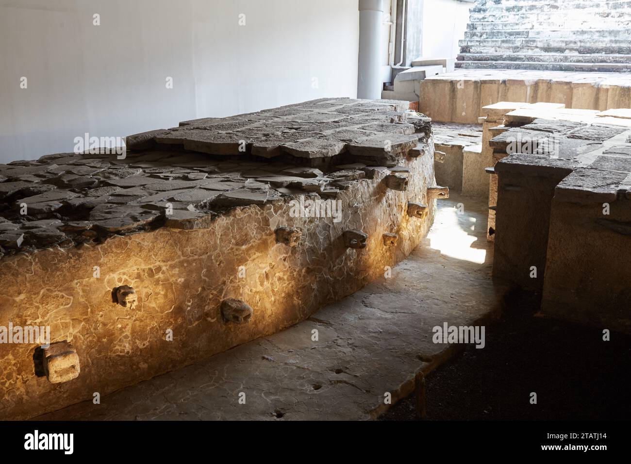 The ruins of Templo Mayor in Mexico City, once home to the most sacred ...