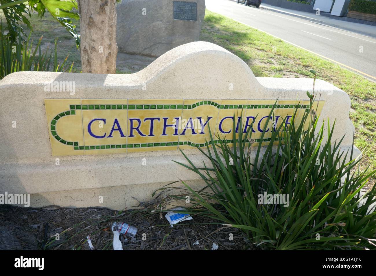 Los Angeles, California, USA 2nd December 2023 Carthay Circle Sign on ...