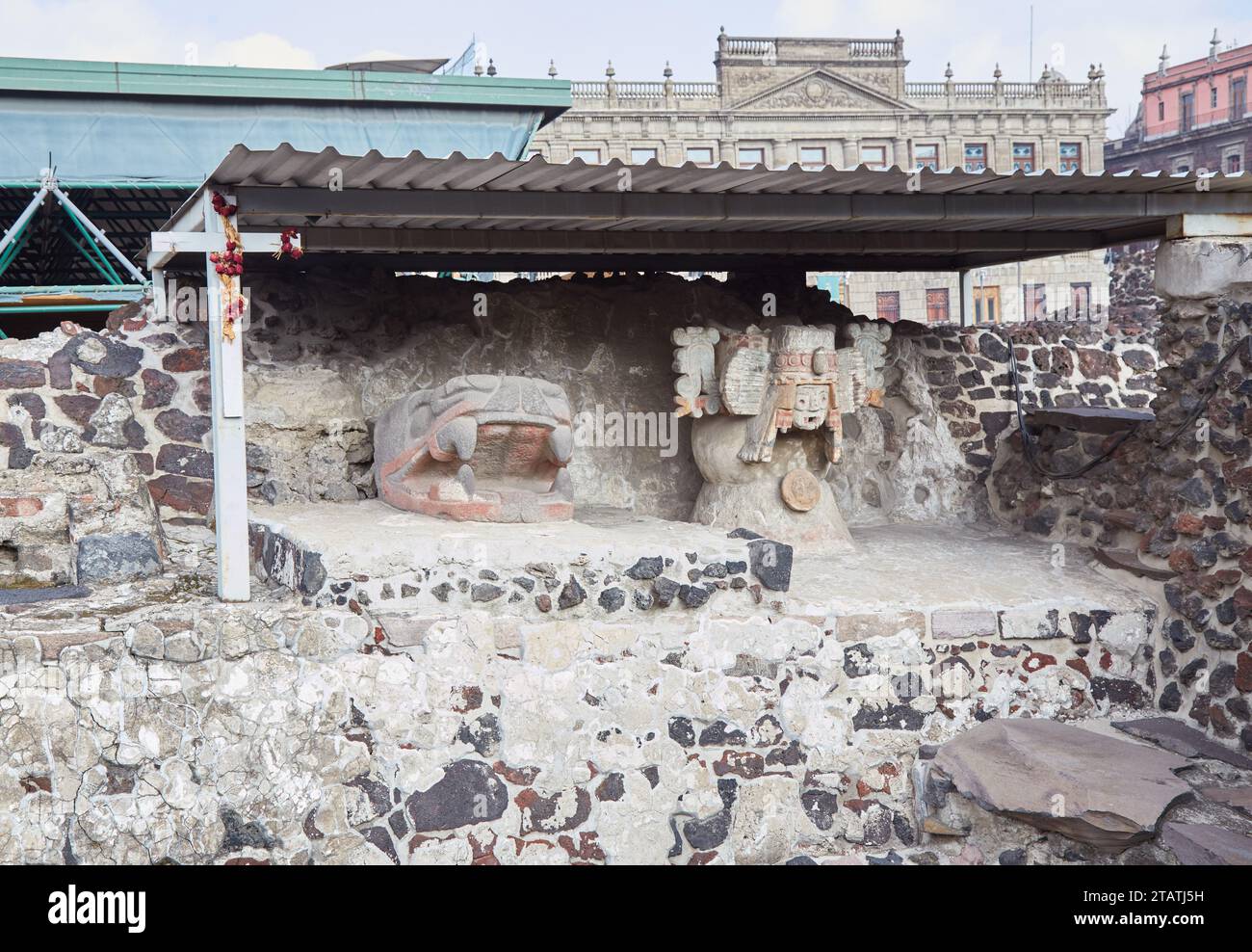 The ruins of Templo Mayor in Mexico City, once home to the most sacred ...