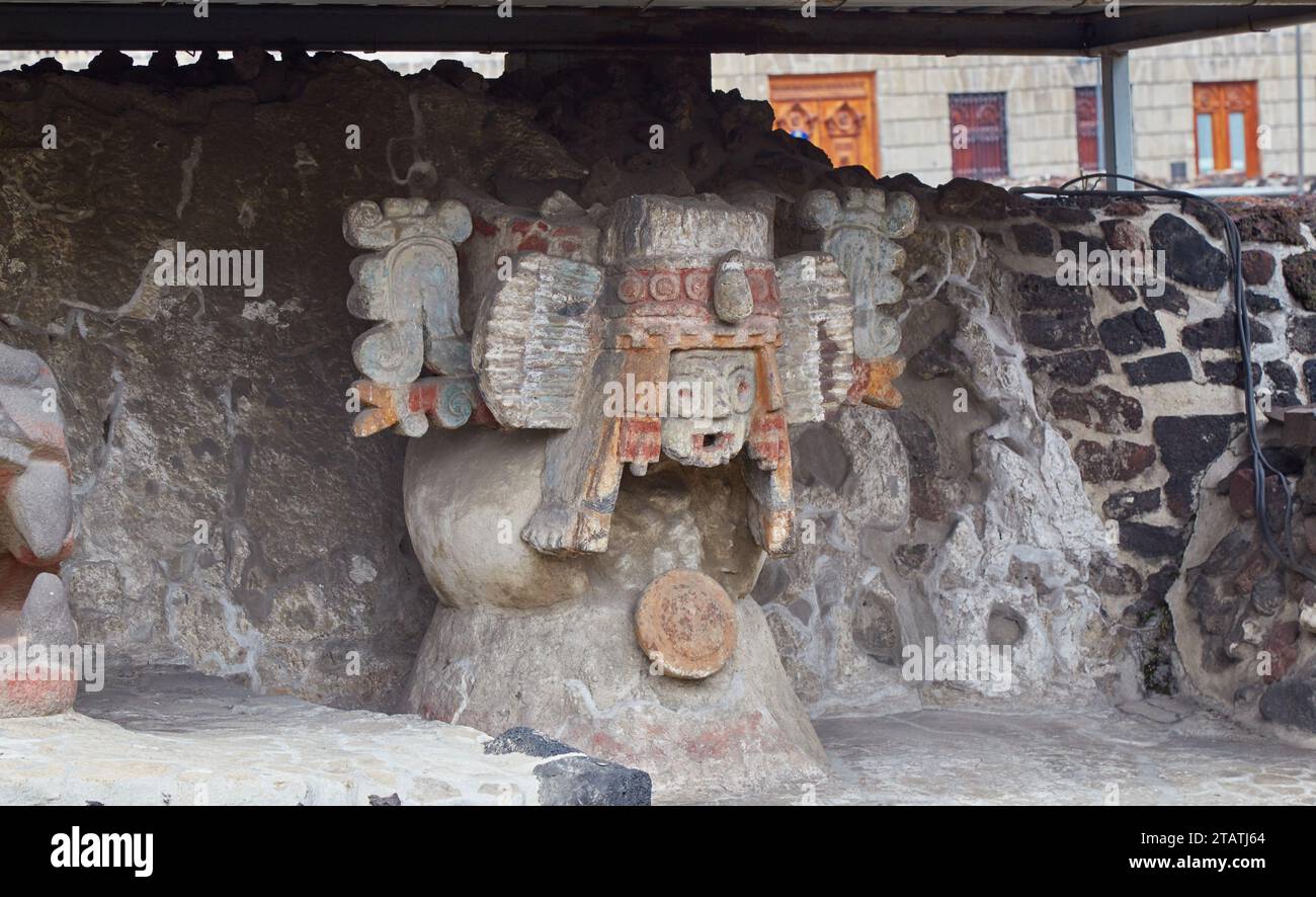 The ruins of Templo Mayor in Mexico City, once home to the most sacred ...