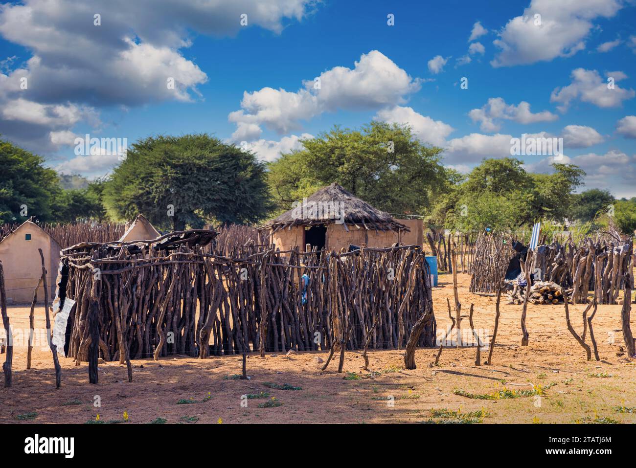 Typical african village hi-res stock photography and images - Alamy