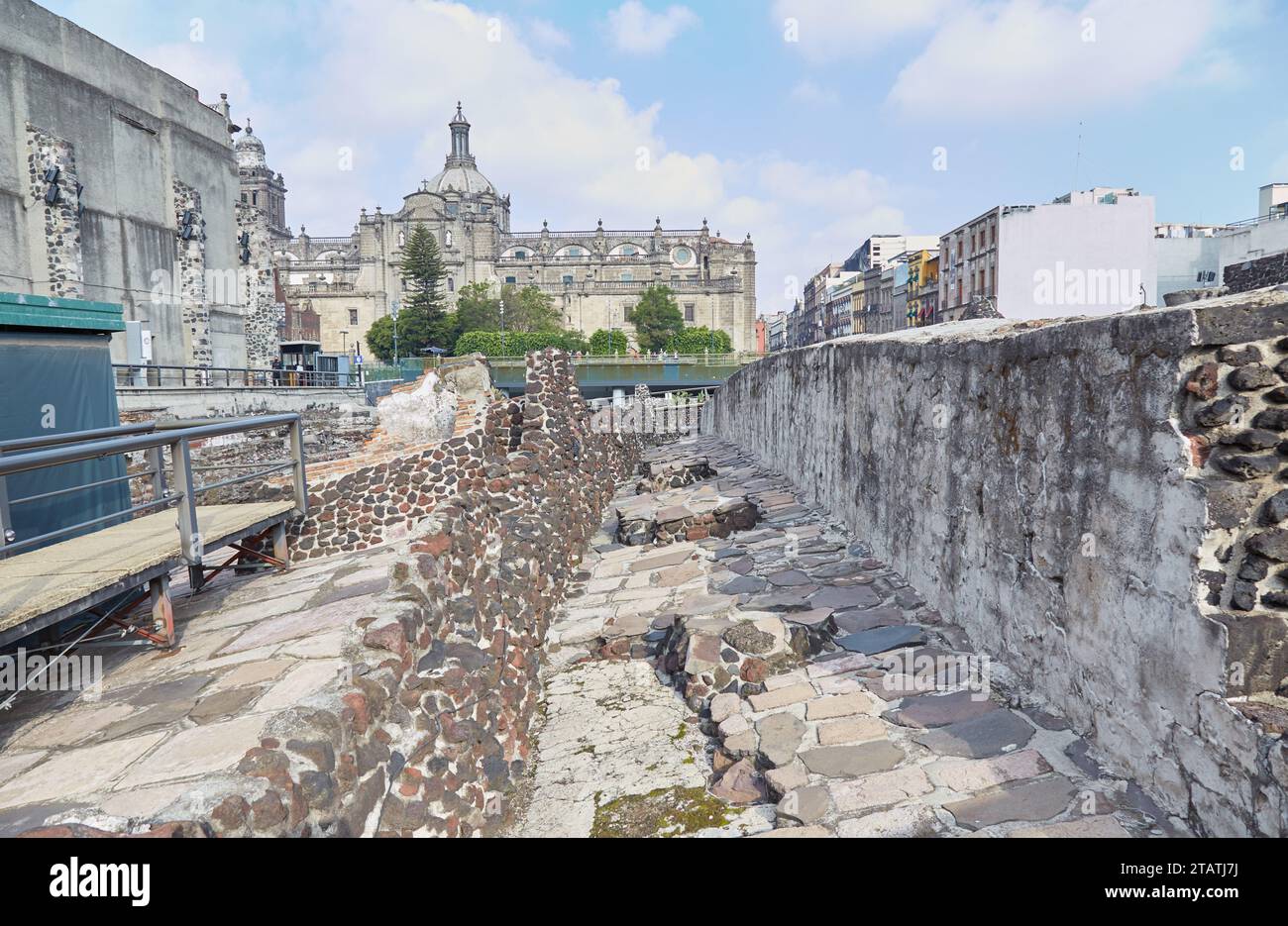 The ruins of Templo Mayor in Mexico City, once home to the most sacred ...