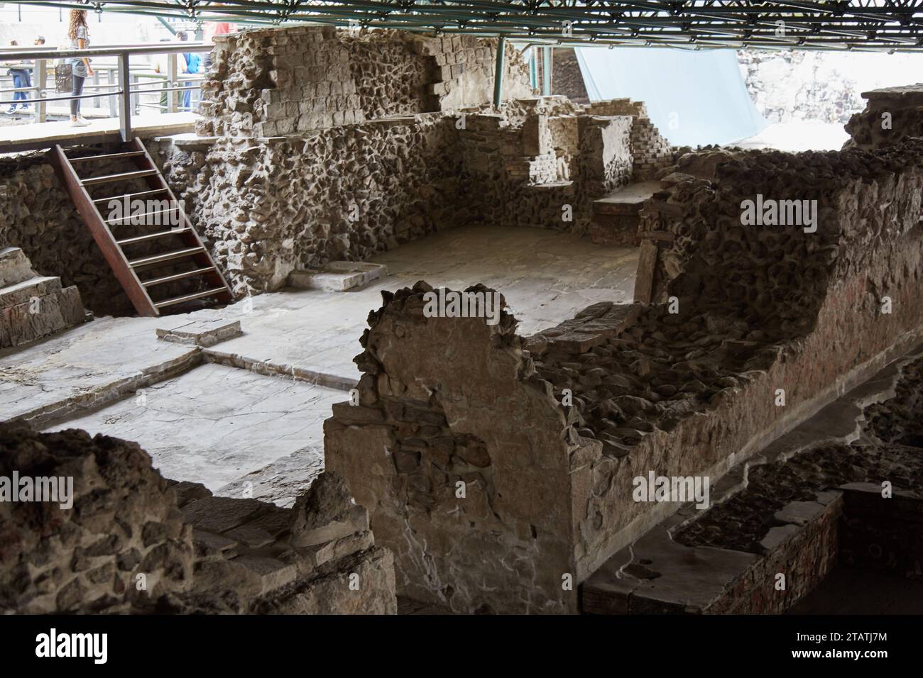 The ruins of Templo Mayor in Mexico City, once home to the most sacred ...