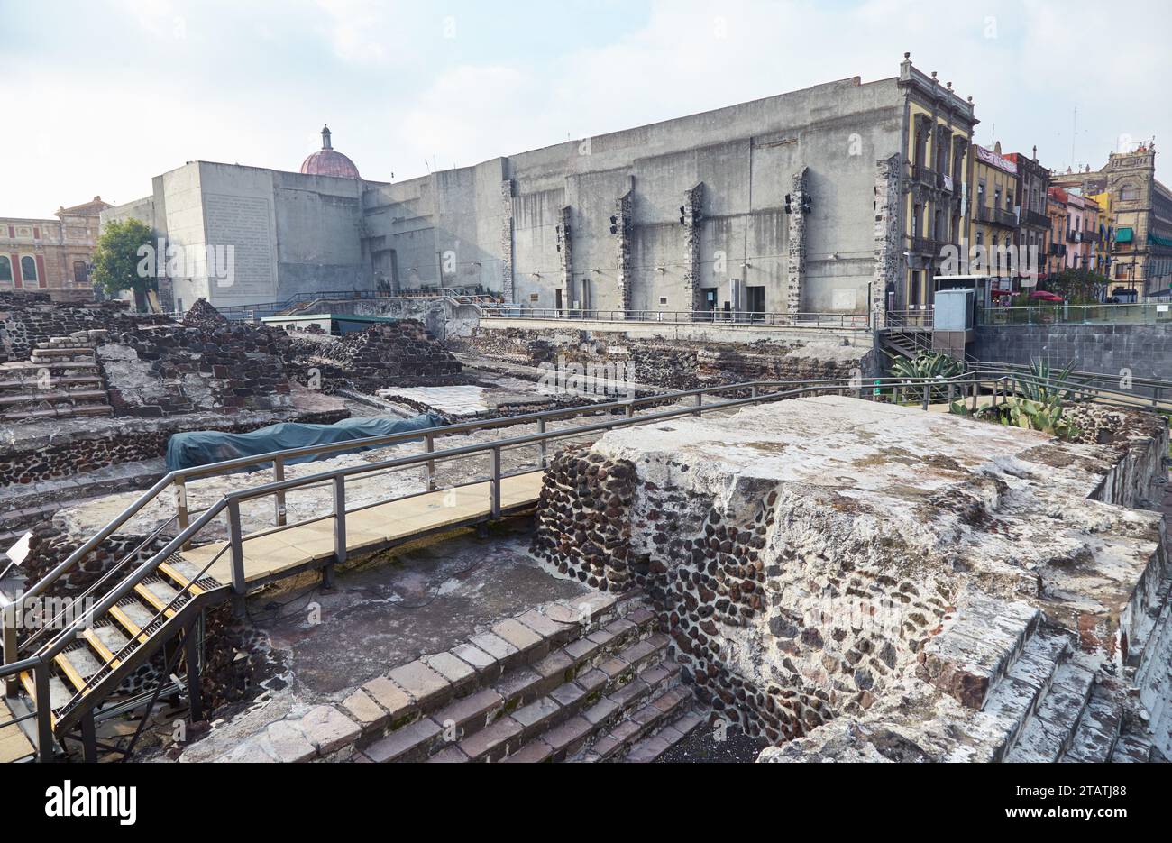 The ruins of Templo Mayor in Mexico City, once home to the most sacred ...