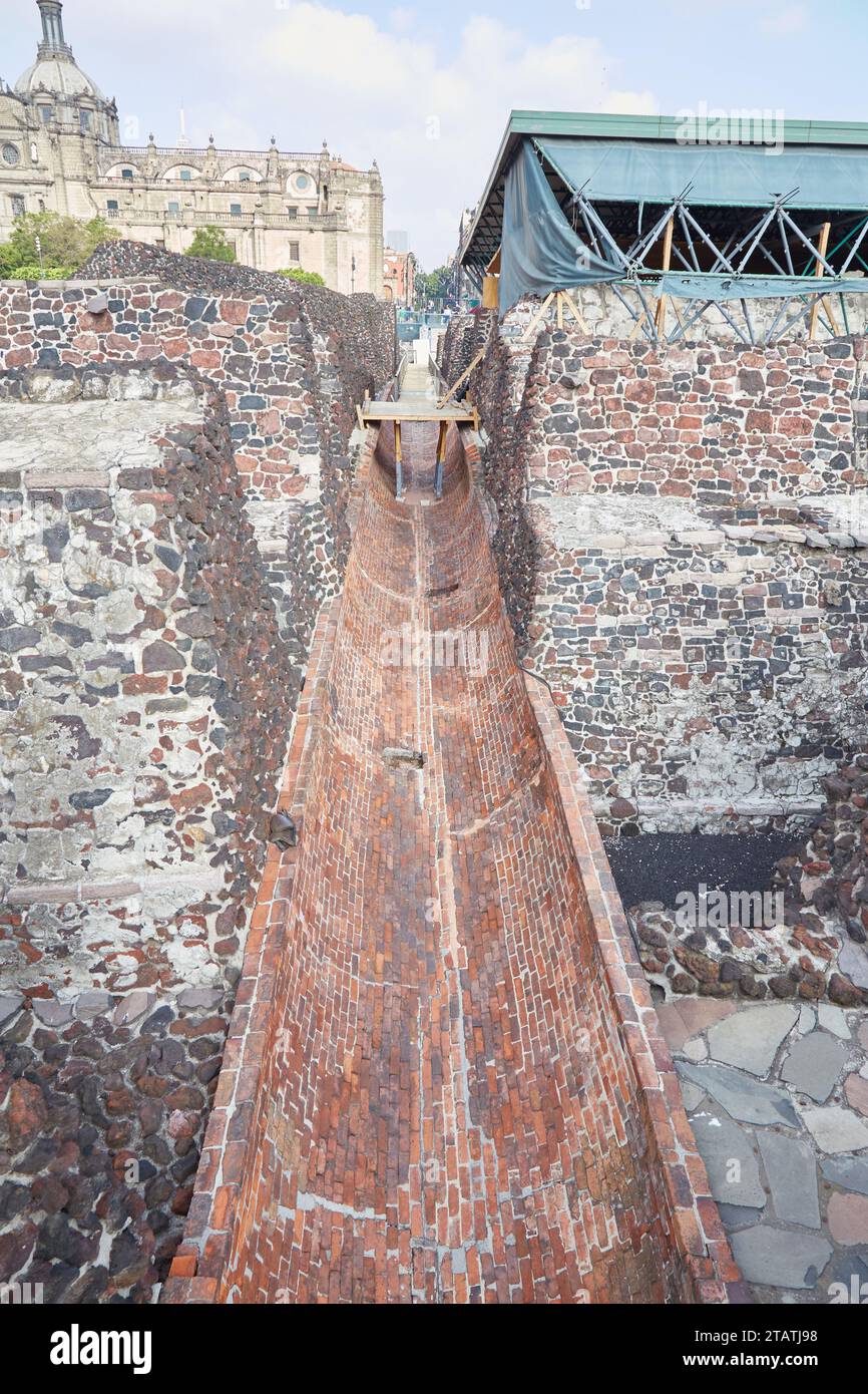 The ruins of Templo Mayor in Mexico City, once home to the most sacred ...