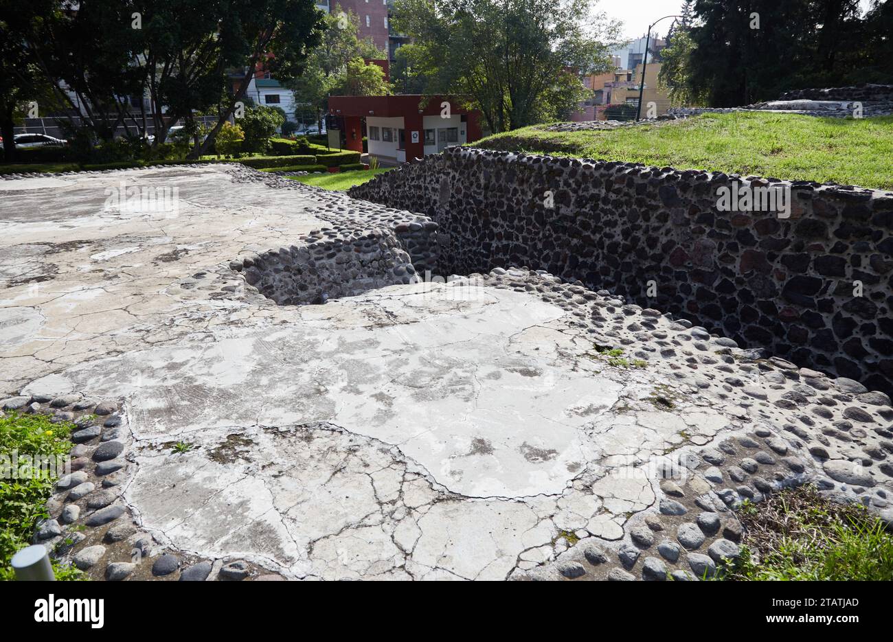 The overlooked Aztec ruins of Mixcoac in Mexico City Stock Photo - Alamy