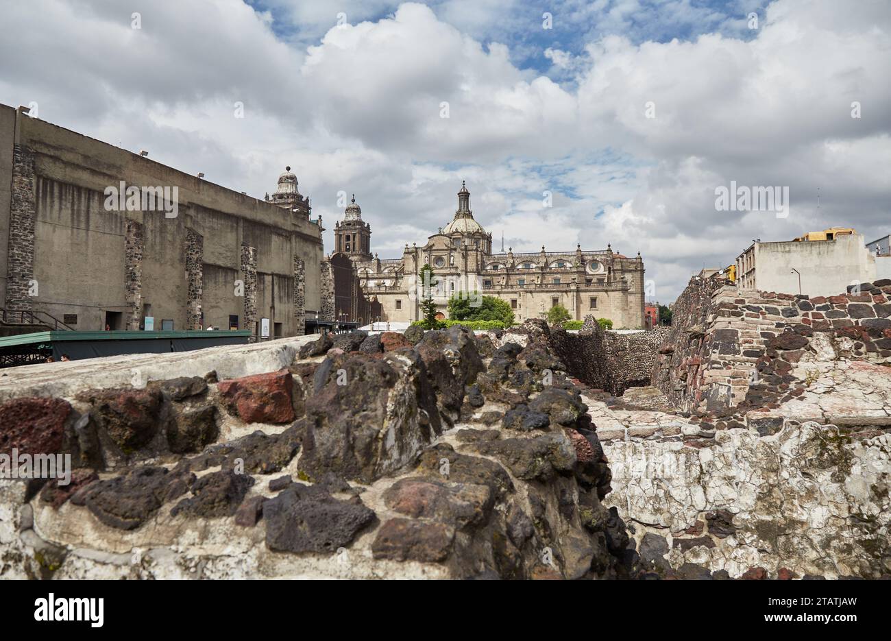 The ruins of Templo Mayor in Mexico City, once home to the most sacred ...