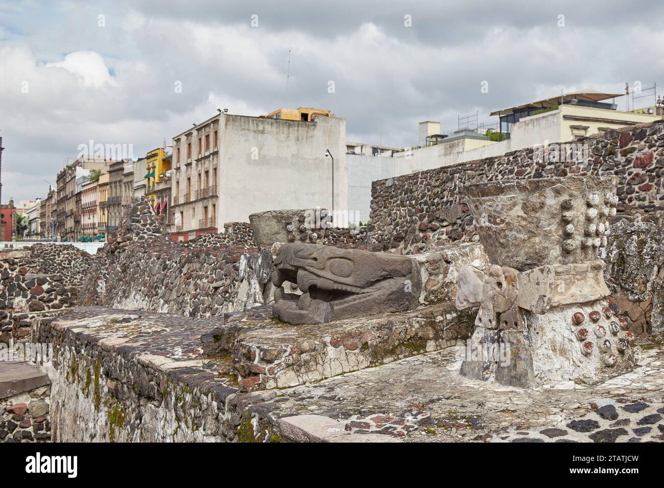 The ruins of Templo Mayor in Mexico City, once home to the most sacred ...