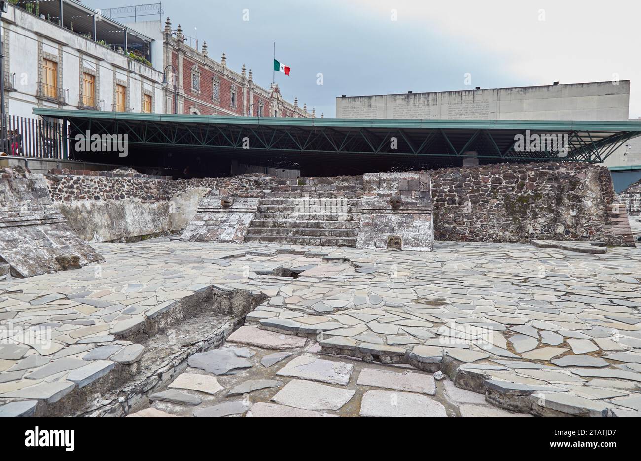 The ruins of Templo Mayor in Mexico City, once home to the most sacred ...