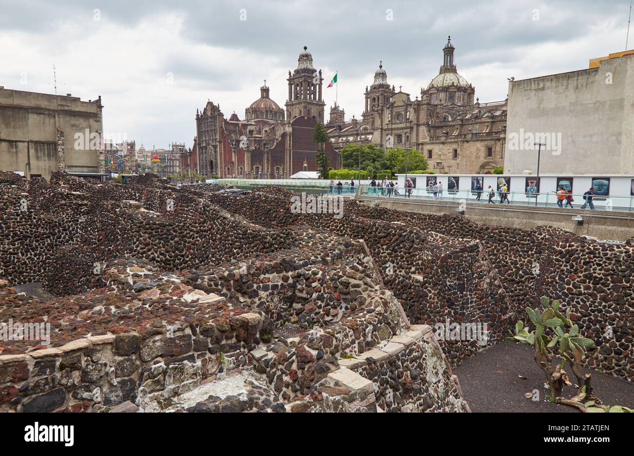The ruins of Templo Mayor in Mexico City, once home to the most sacred ...