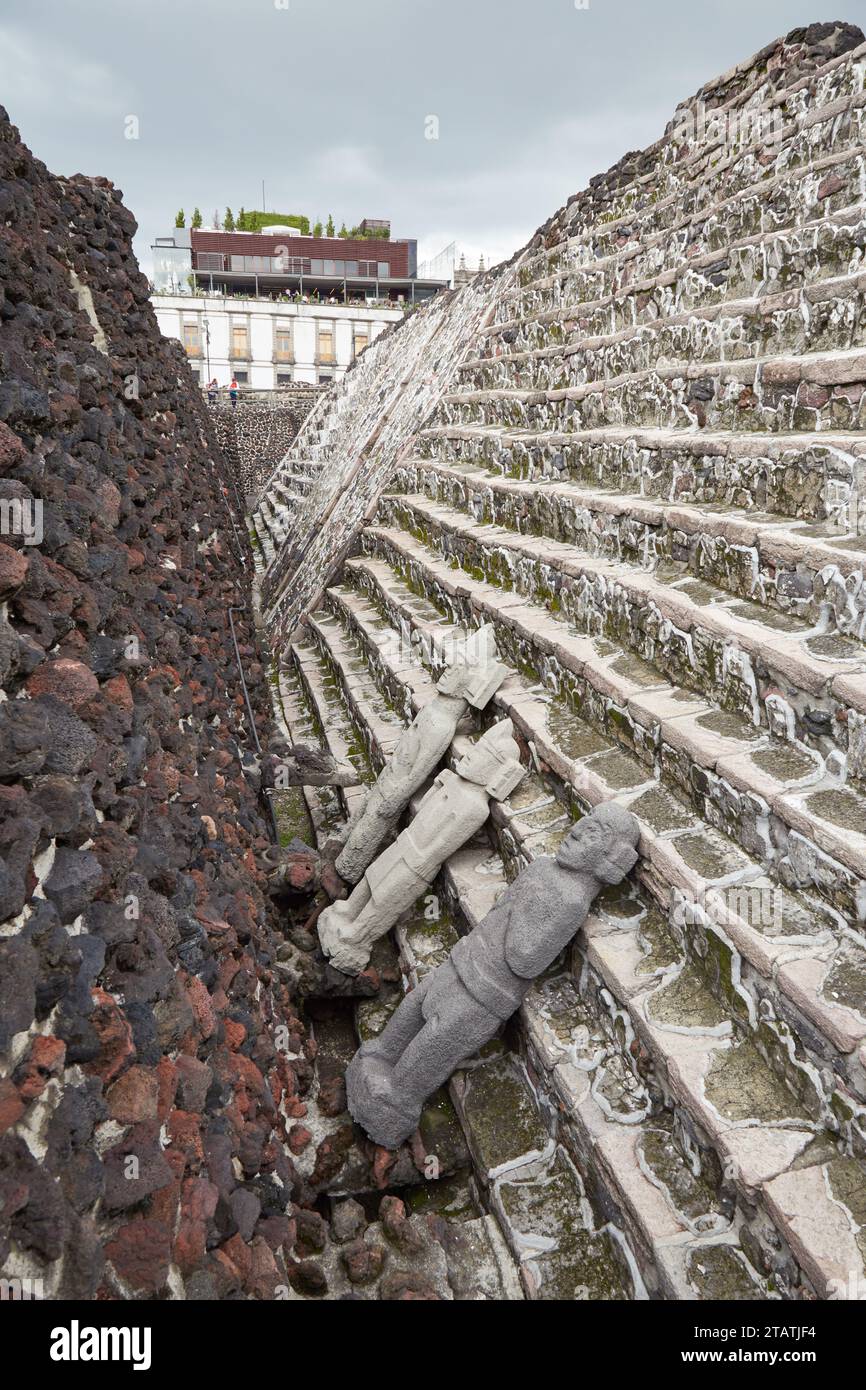 The ruins of Templo Mayor in Mexico City, once home to the most sacred ...