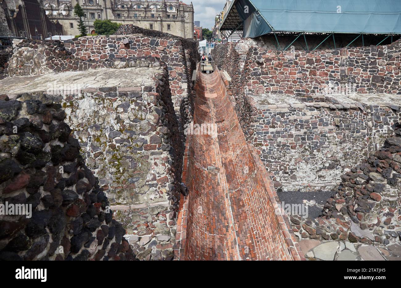 The ruins of Templo Mayor in Mexico City, once home to the most sacred ...