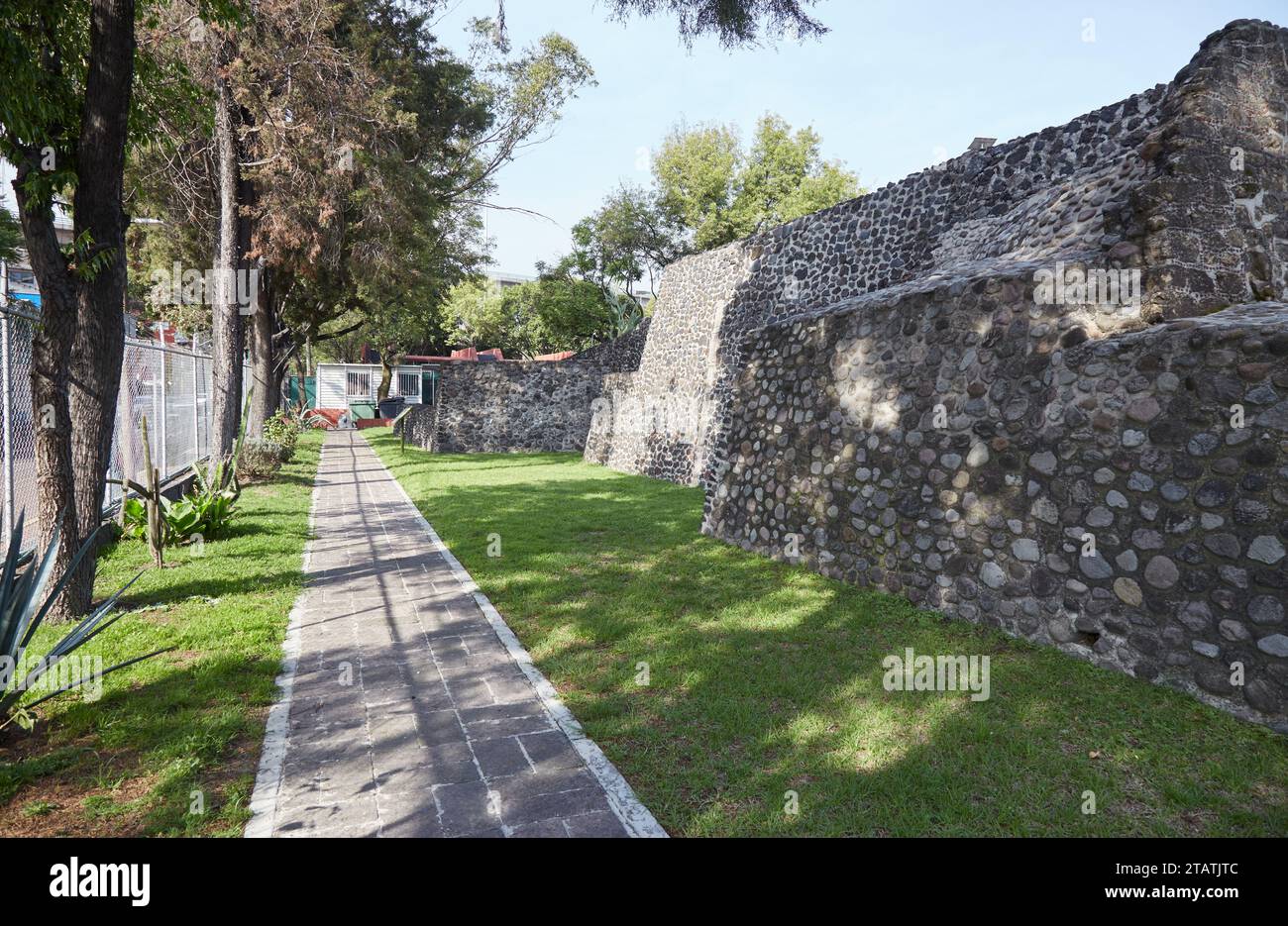 The overlooked Aztec ruins of Mixcoac in Mexico City Stock Photo - Alamy