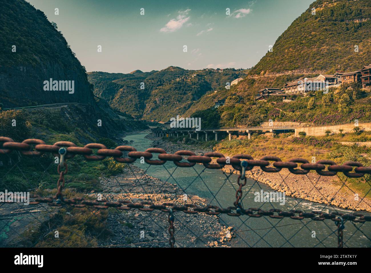 Scene of valley in Chishuihe Valley Guizhou Stock Photo - Alamy