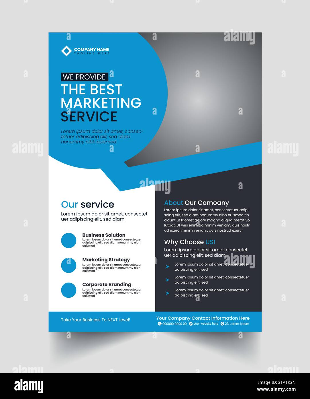 Corporate Flyer Template, Creative Business Leaflet Layout for ...