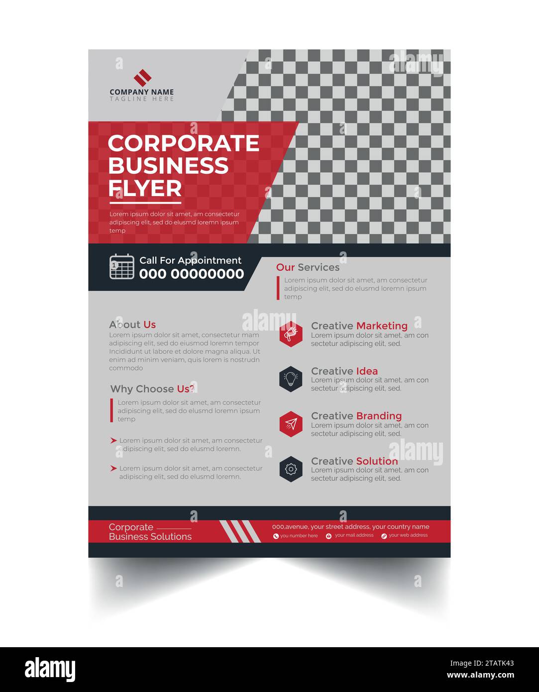 Corporate Flyer Template, Creative Business Leaflet Layout for ...