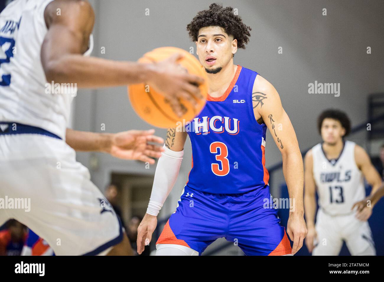 Houston, Texas, USA. 2nd Dec, 2023. Houston Christian Huskies guard Jay ...