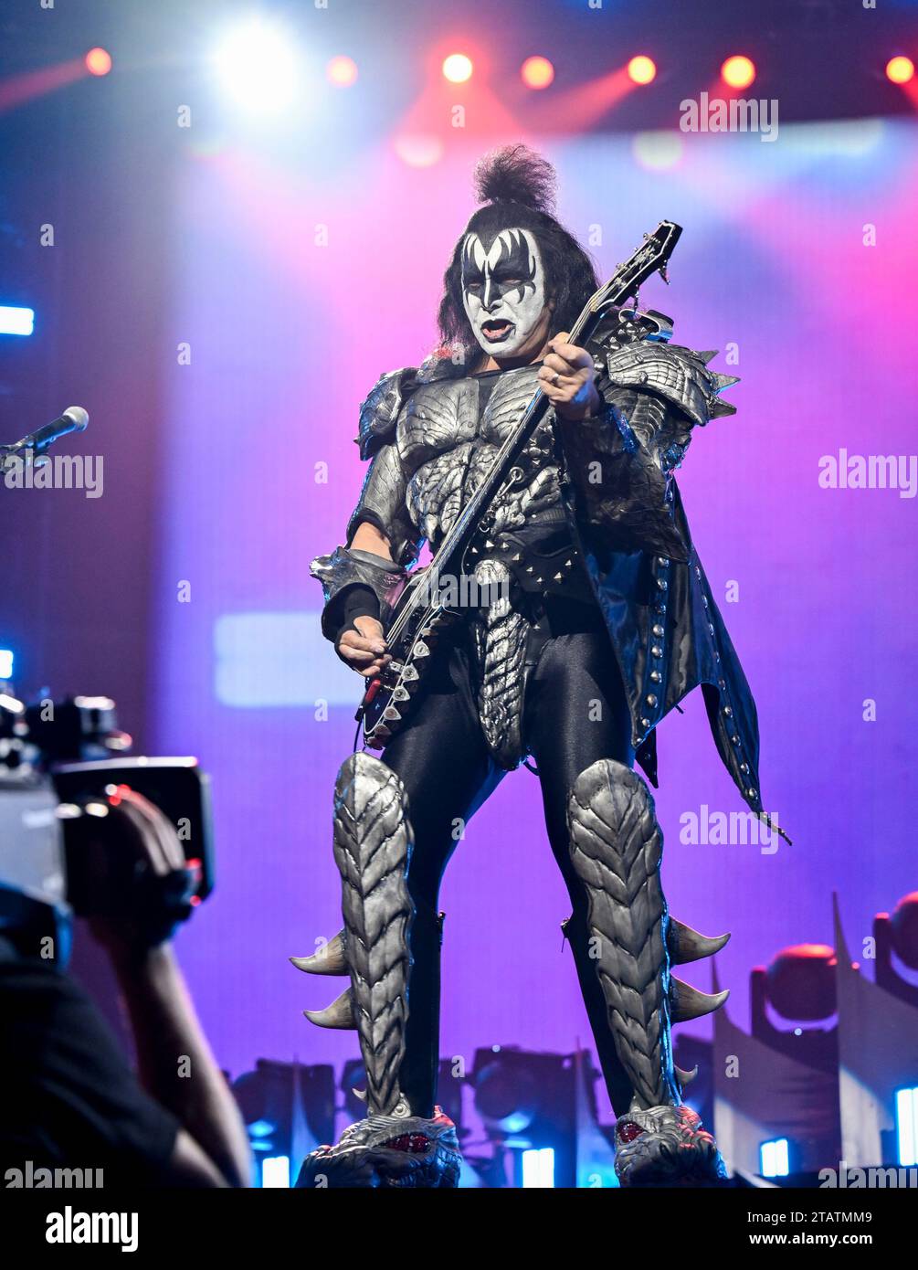Gene Simmons of KISS performs during the final night of the "Kiss ...